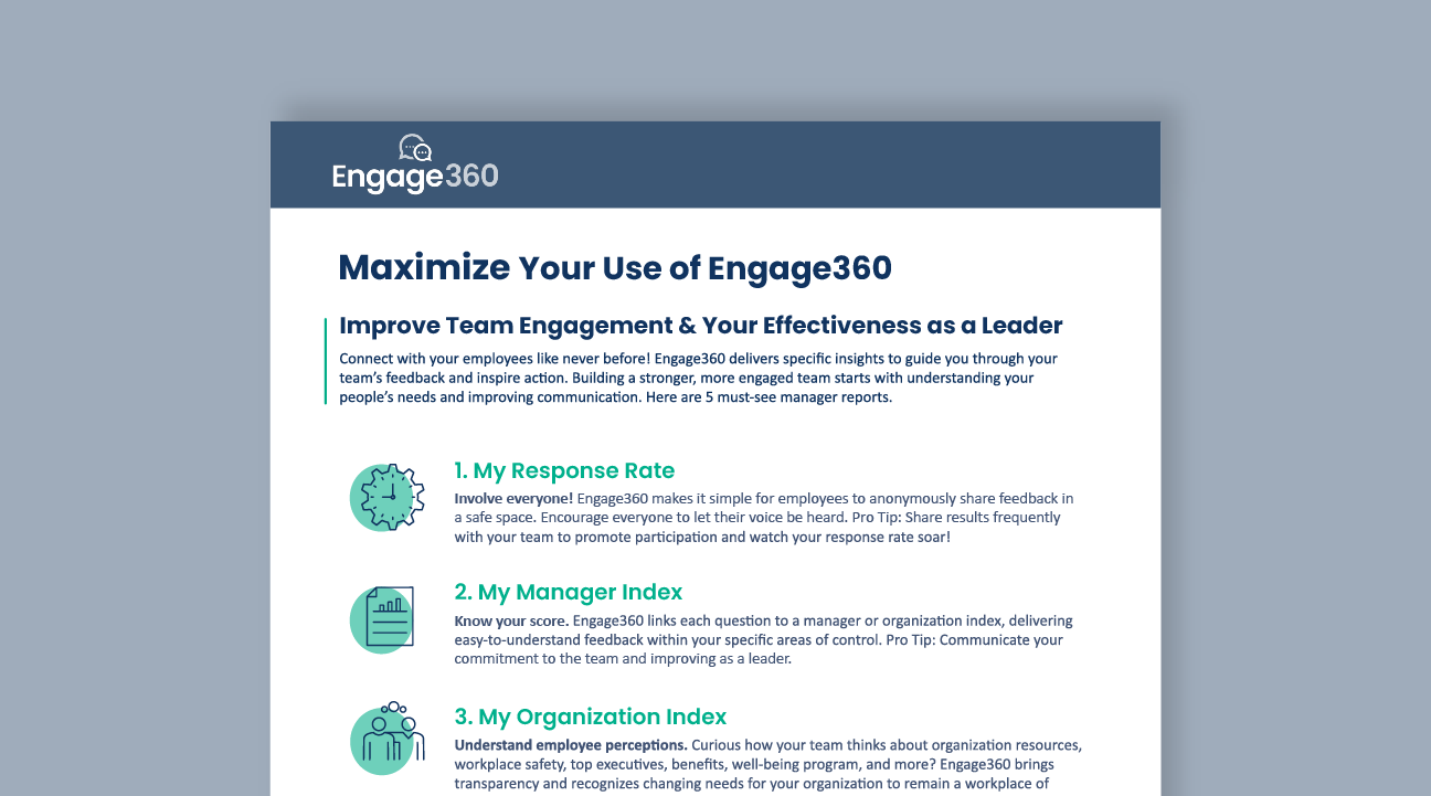 Engage360: Resource Center