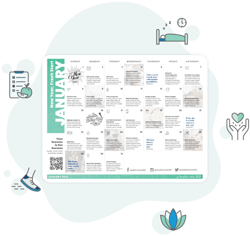 January 2023 Well-being Calendar